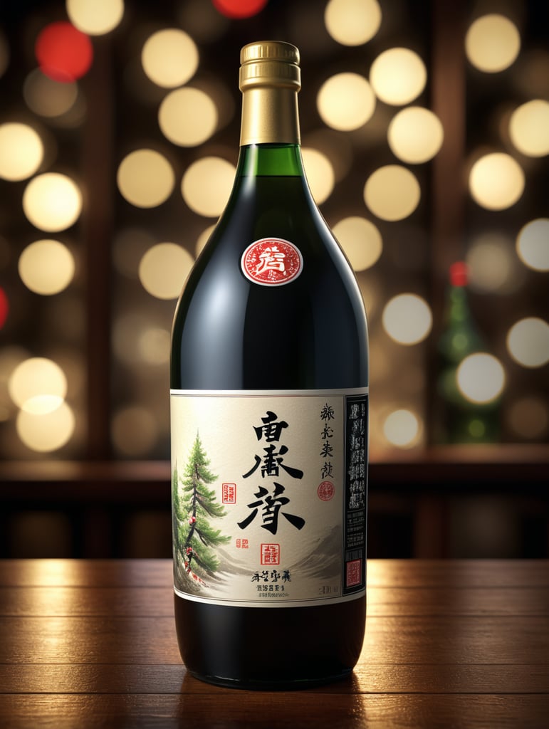 Premium Free ai Images | realistic bottle of sake high quality ...
