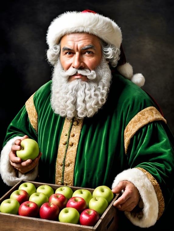 Premium Free ai Images | portrait of an italian santa claus in th ...