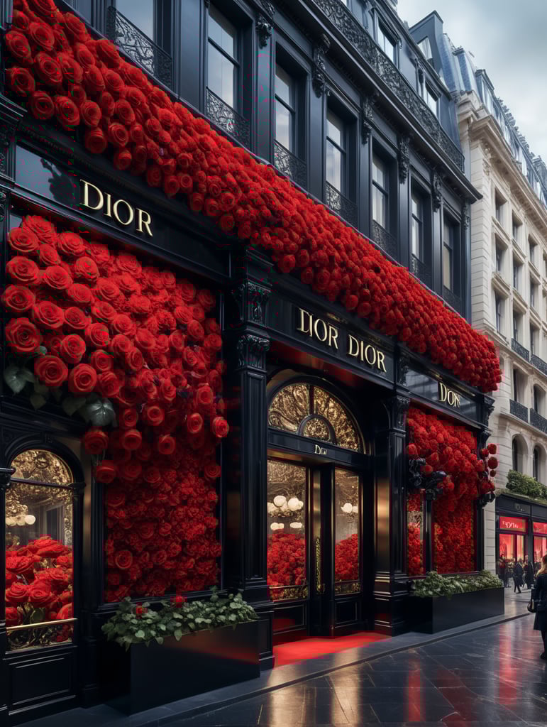 Premium Free ai Images | dior flagship store in london to be covered in ...