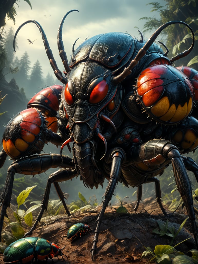 Premium Free ai Images | giant bugs