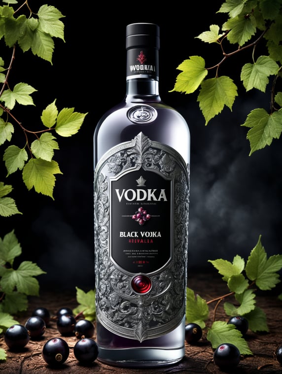 Premium Free ai Images | packaging and branding for vodka brand as if ...