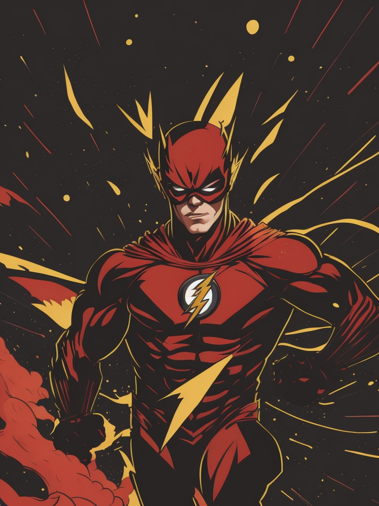Lumenor AI Image Generation - dc superhero flash illustration comic dc ...