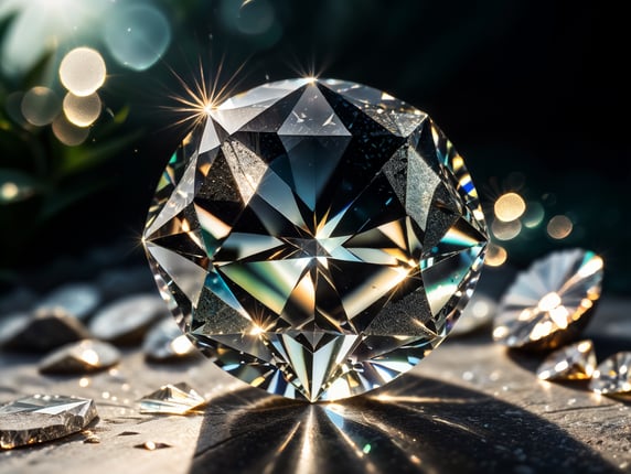 Premium Free ai Images | diamond broken into small pieces