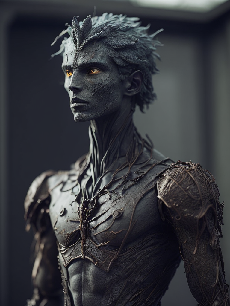 Lumenor AI Image Generation - abstract male humanoid made out of sweet ...