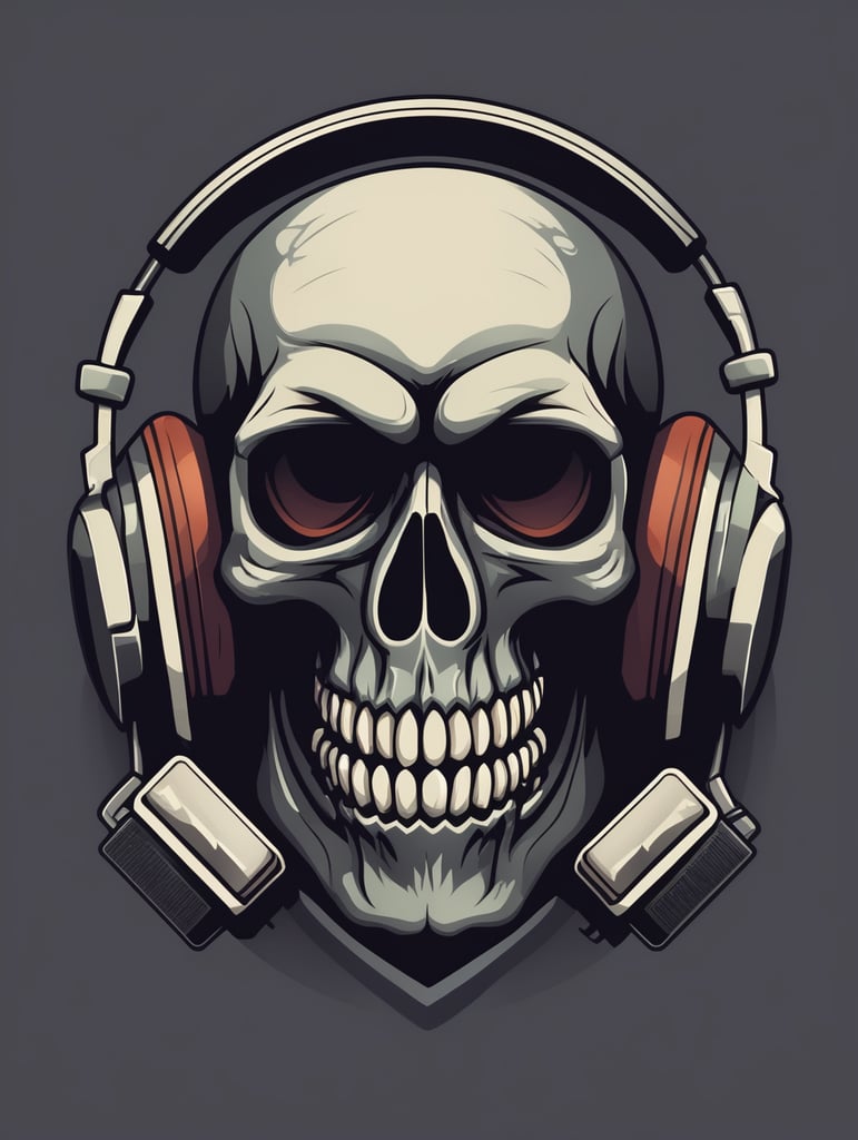 Premium Free ai Images | skull gaming logo vector image