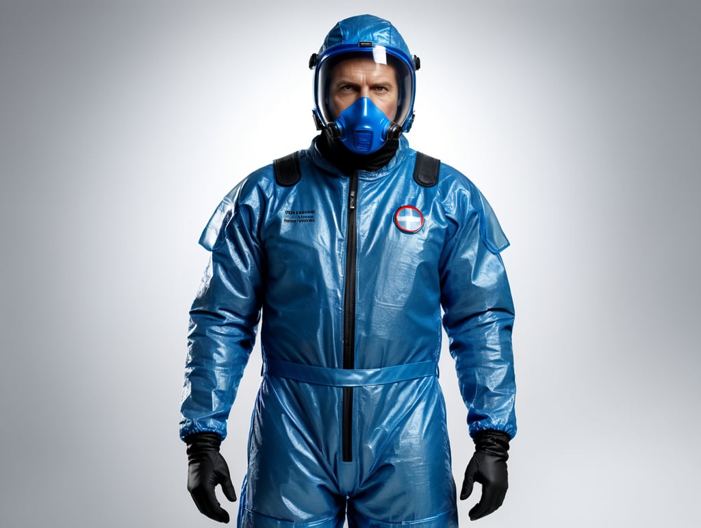Premium Free ai Images | realistic photo of man wearing blue medical ...
