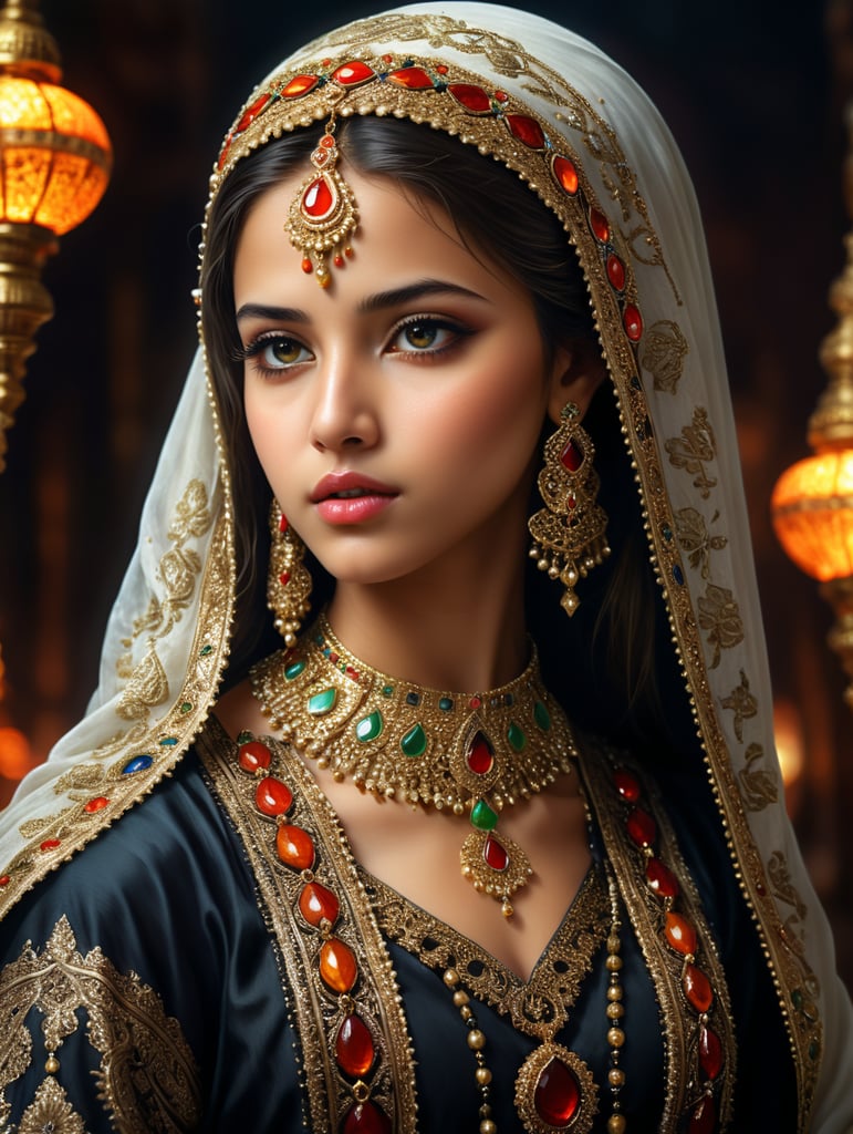 Premium Free ai Images | arabic girl