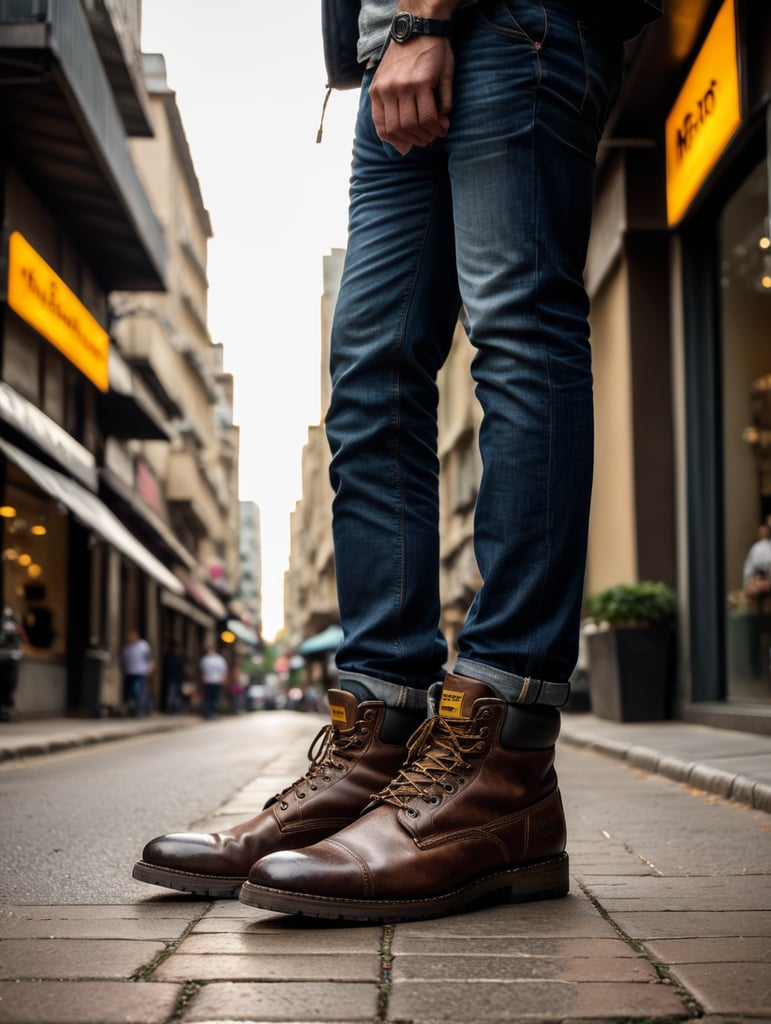 Premium Free ai Images | shoe outdoor street photography advertising ...