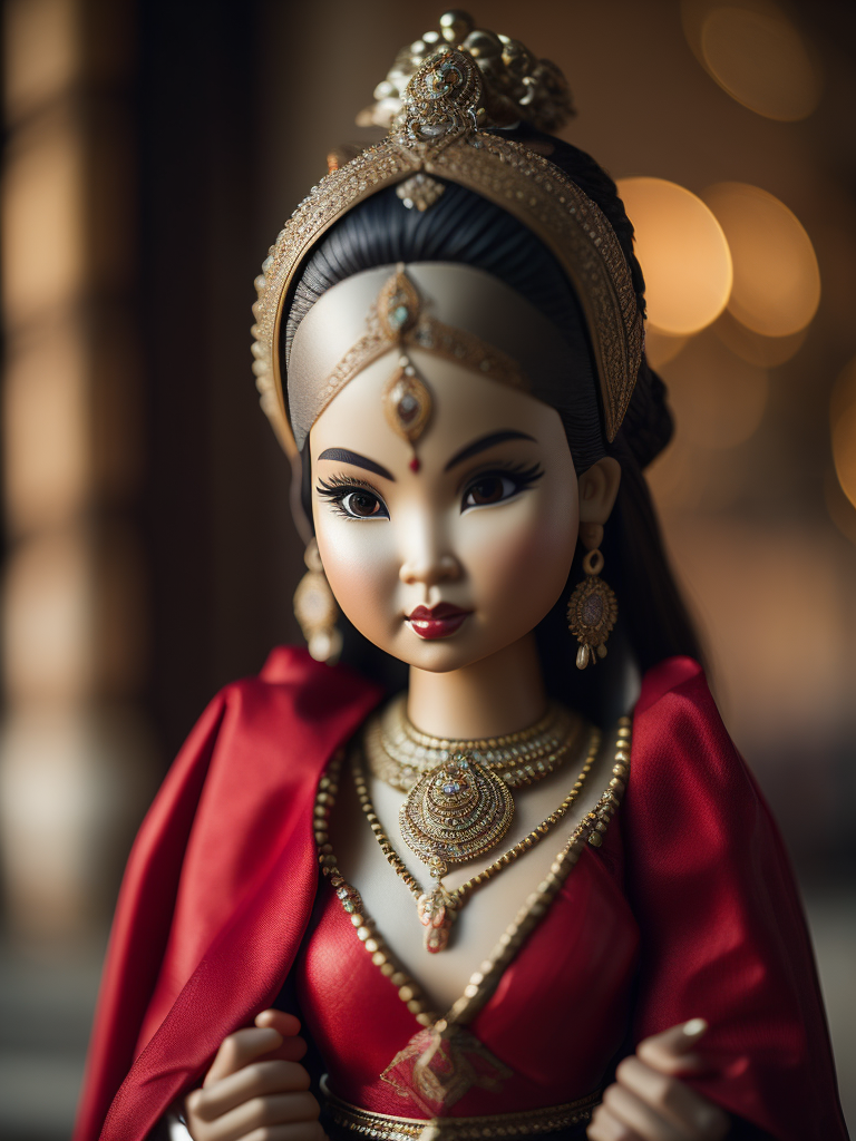 Lumenor AI Image Generation - cambodian apsara style mga bratz doll toy ...