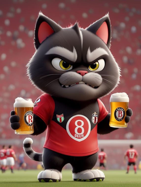 Premium Free ai Images | milan football player as cartoon character ...