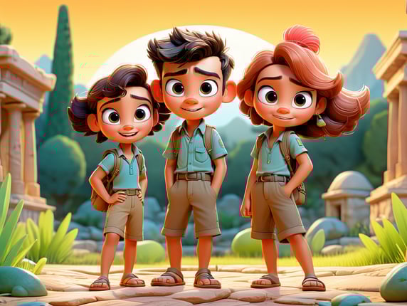 Premium Free ai Images | vibrant playful poster with cartoon like ...