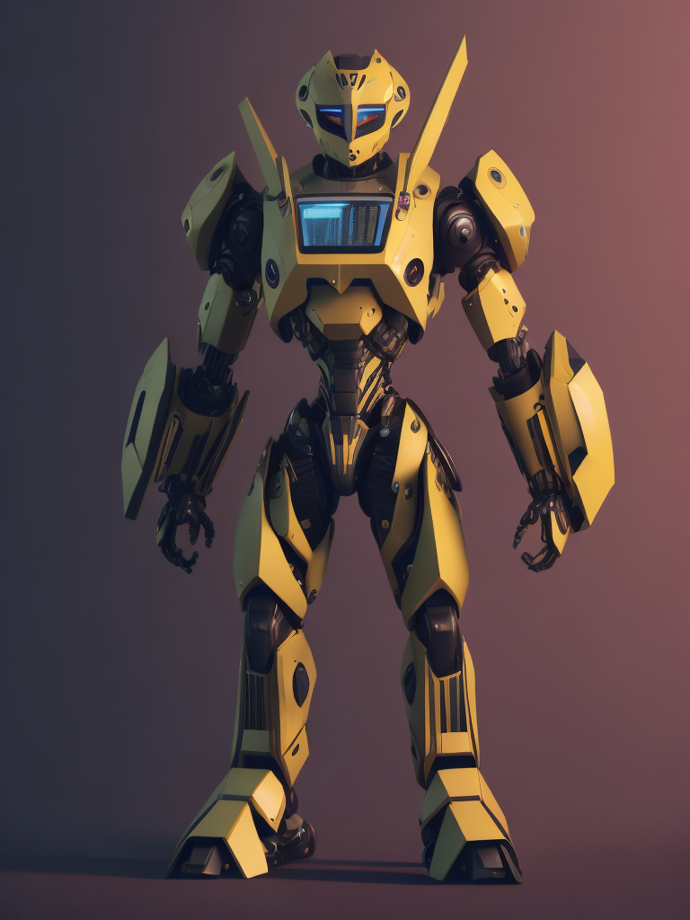 Lumenor AI Image Generation - robot made of geometric shapes render ...