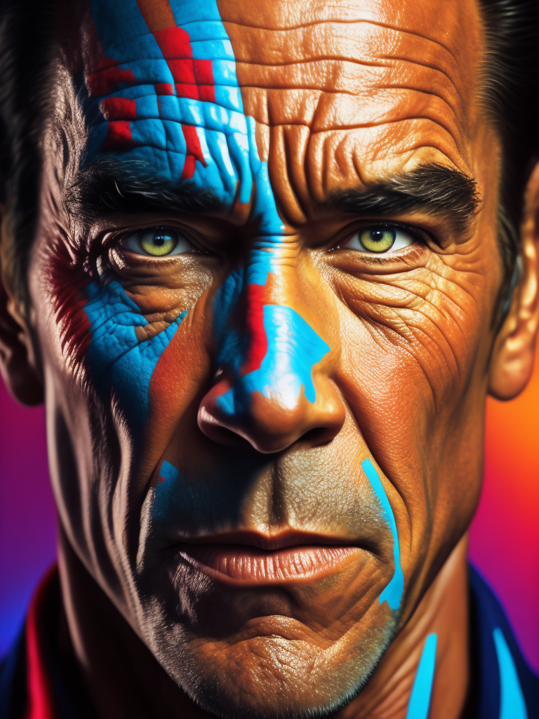 Lumenor AI Image Generation - portrait of arnold schwarzenegger bright ...