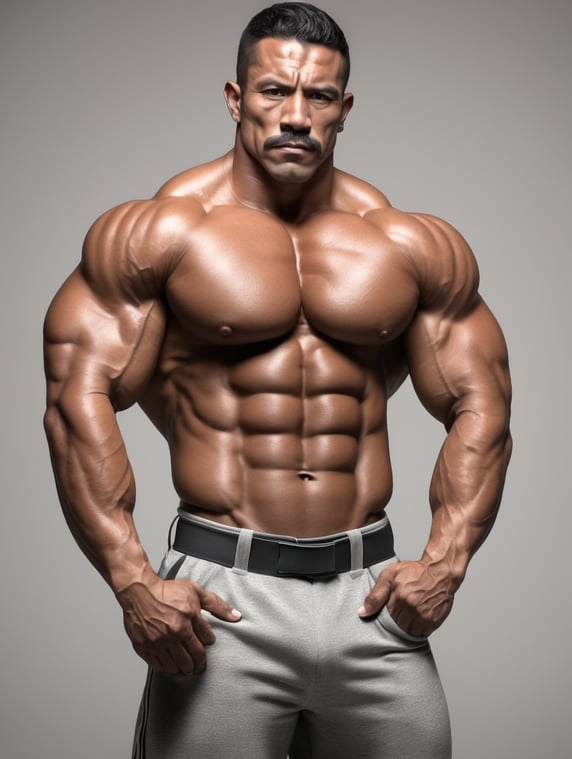 Premium Free ai Images | mexican bodybuilder