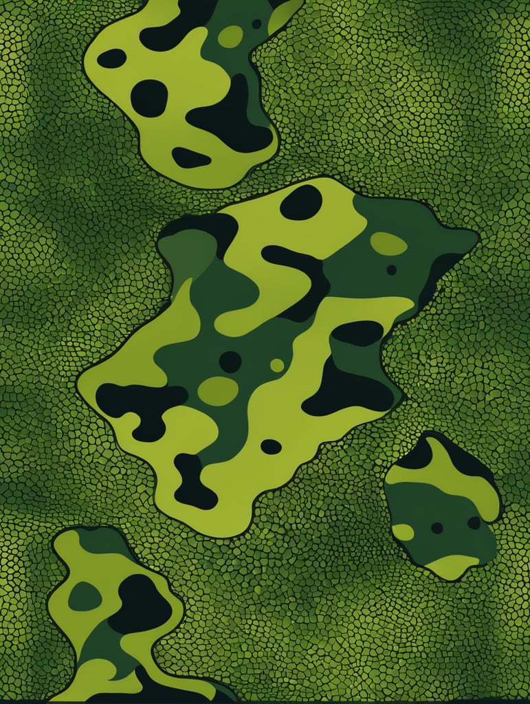 Premium Free ai Images | frog skin camouflage pattern vector art modern
