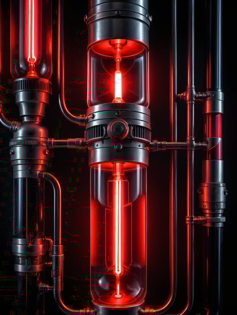 Premium Free ai Images | close up photo of neon tube glowing with ...