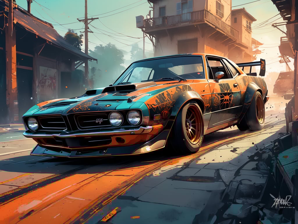 Premium Free ai Images | vector flat illustration of spooky themed race ...