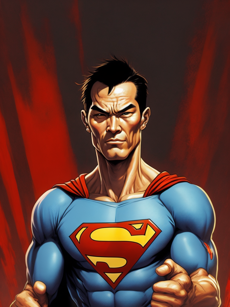 Lumenor AI Image Generation - chinese superman hero portrait comics ...