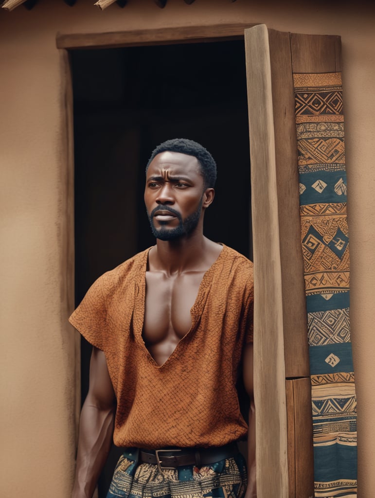 Premium Free ai Images | create realistic image of an african quaint ...