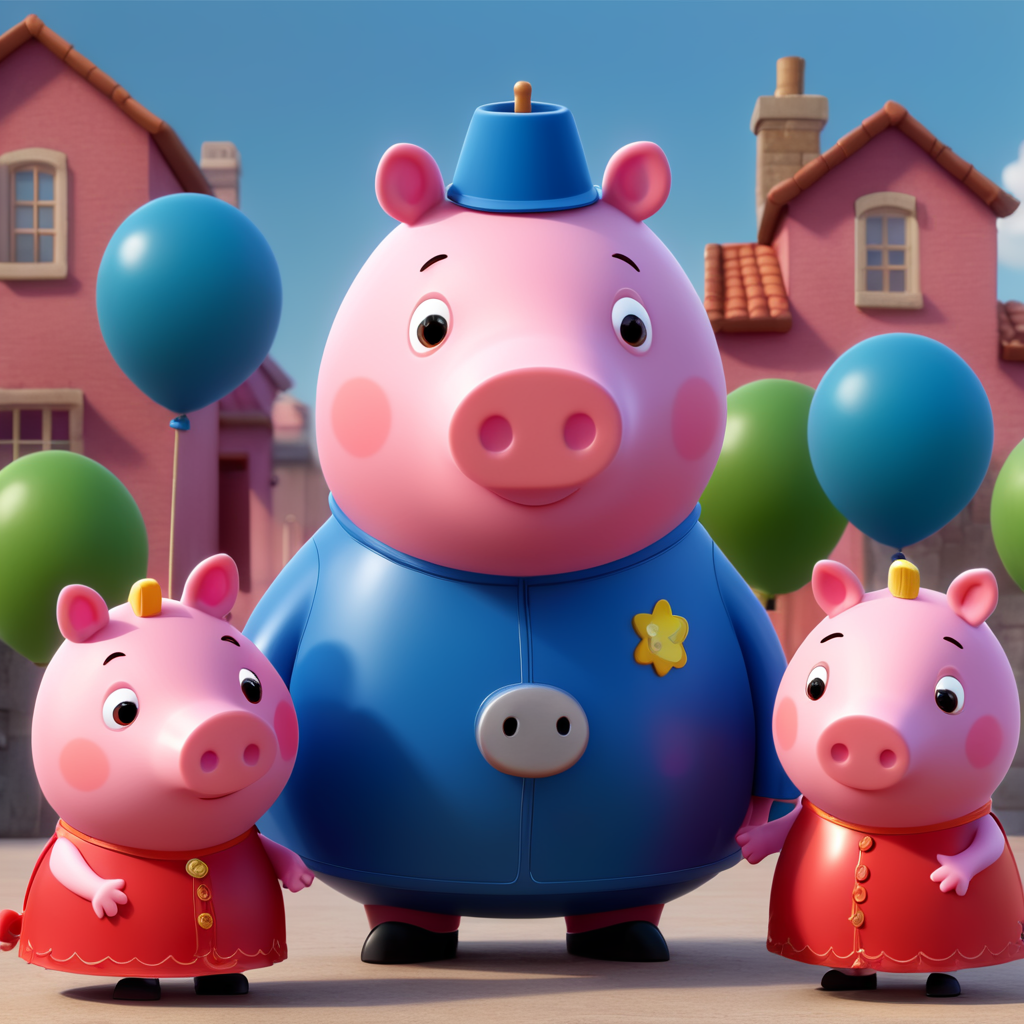 Premium Free ai Images | peppa pig du dessin anime