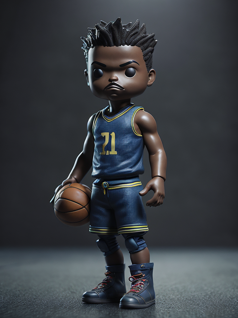 Premium Free ai Images | full body render of funko pop jimmy butler