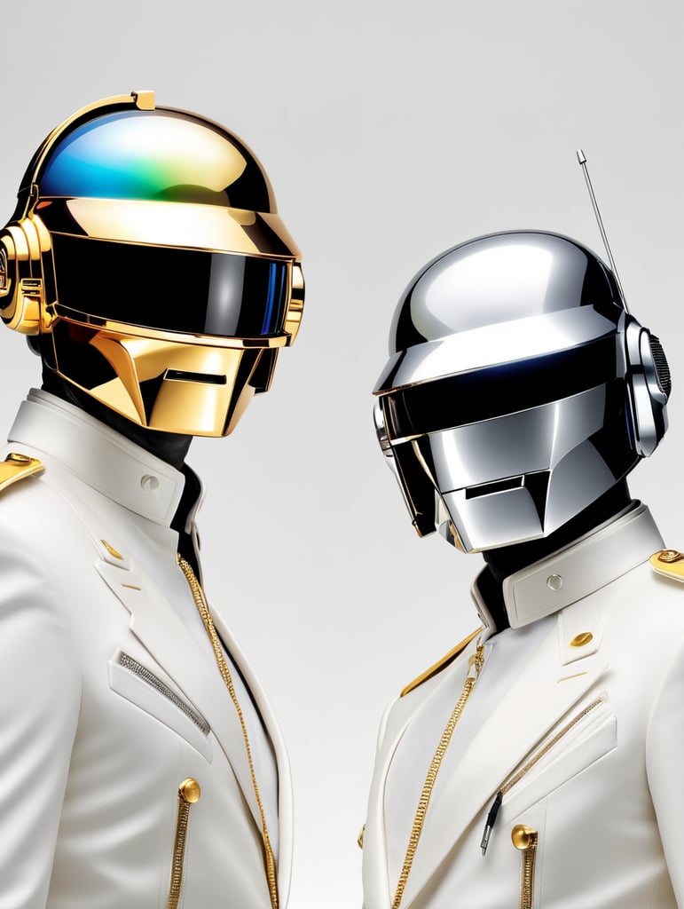 Premium Free ai Images | portrait of daft punk ultra realism super ...