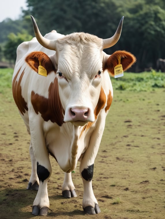 Premium Free ai Images | th cow so big and body is perfect at farm