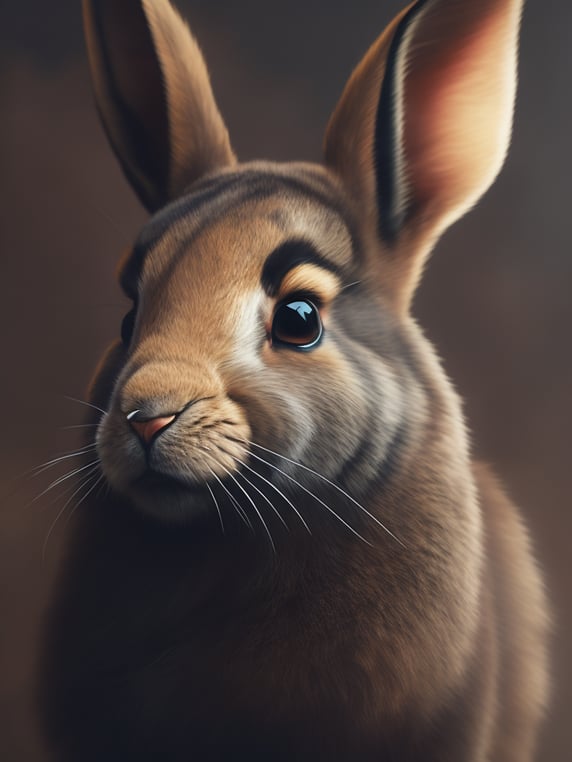 Premium Free ai Images | cute watercolor style rabbit
