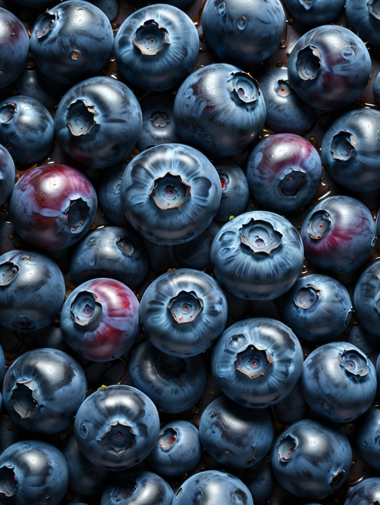 Premium Free ai Images | blueberry abstract background in low key