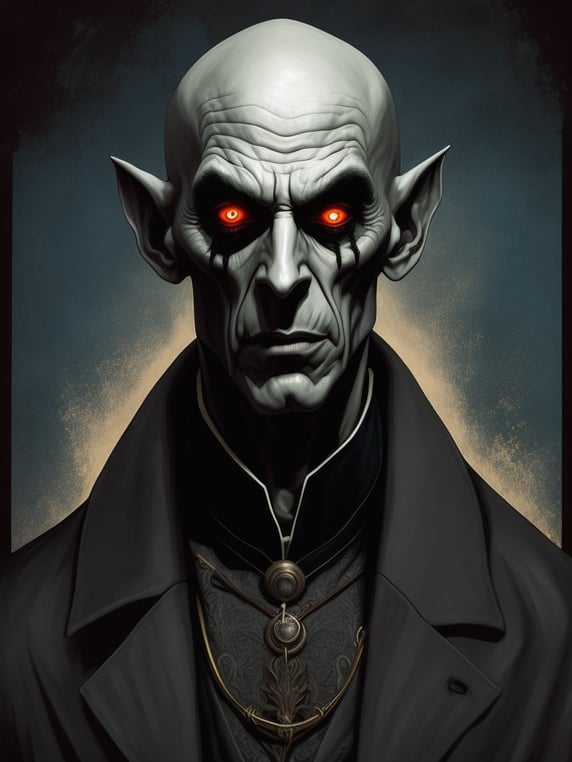 Premium Free ai Images | nosferatu vampire the masquerade hideous ...