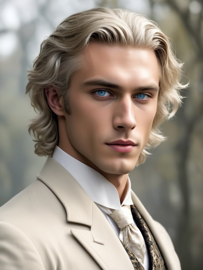 Premium Free ai Images | dorian gray physical description young over ...