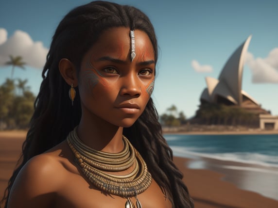 Premium Free ai Images | make me an avatar image of an australian ...