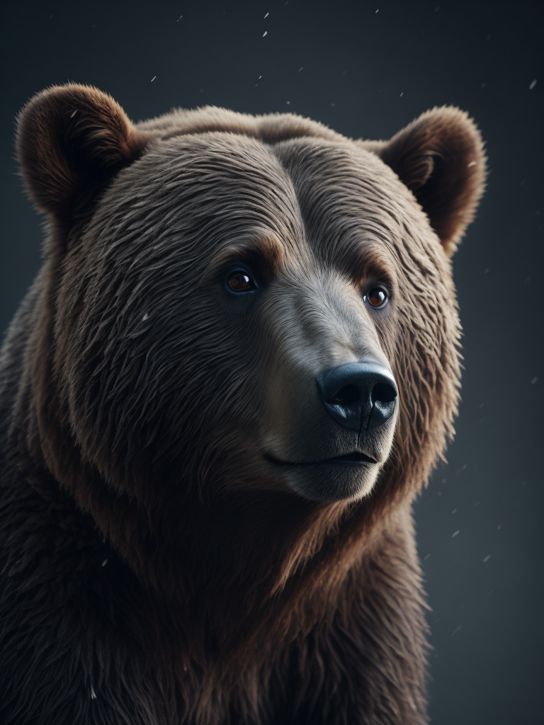 Premium Free ai Images | bear with glasses
