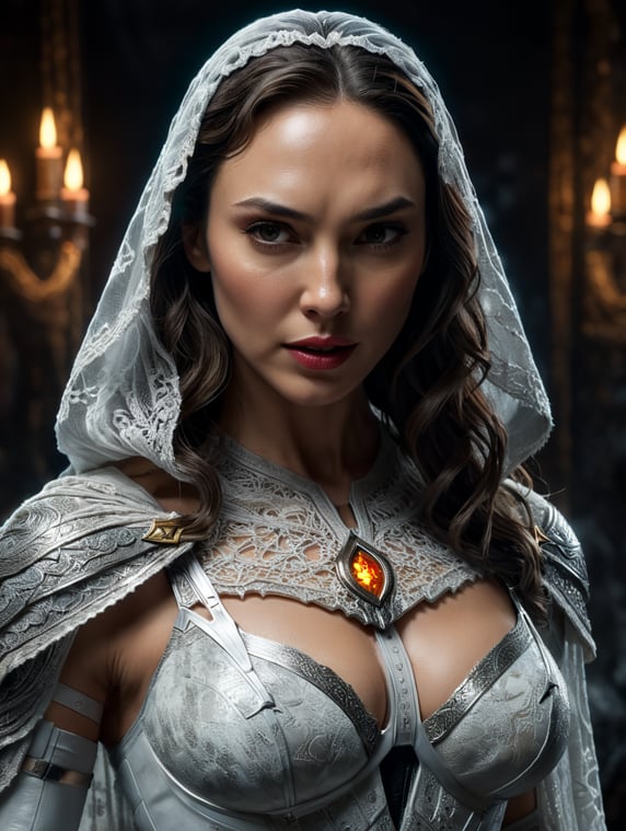 Premium Free ai Images | gal gadot as ghost halloween costume