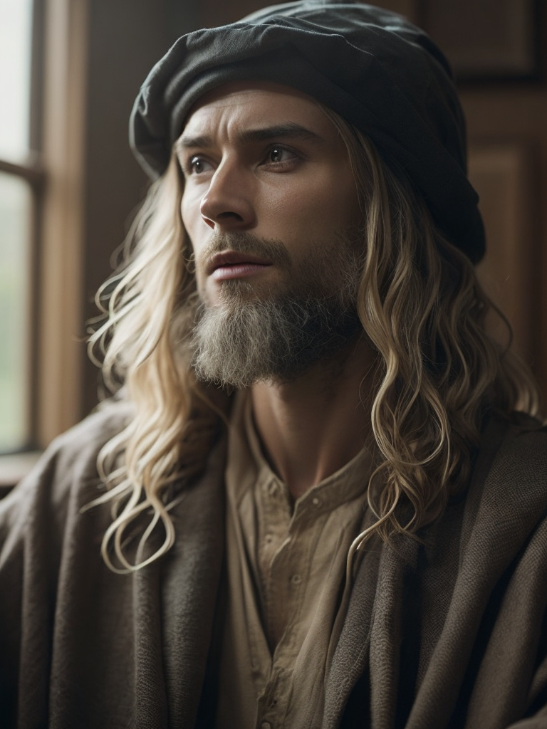 Premium Free ai Images | leonardo da vinci in real life