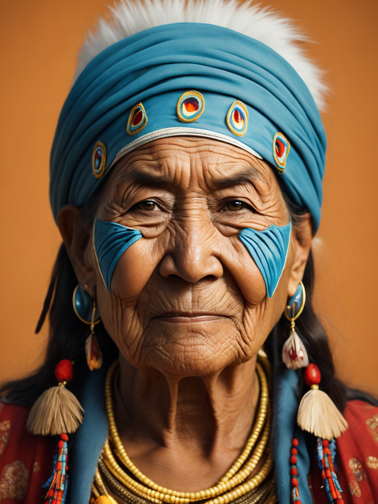 Lumenor AI Image Generation - native american old woman years old in ...