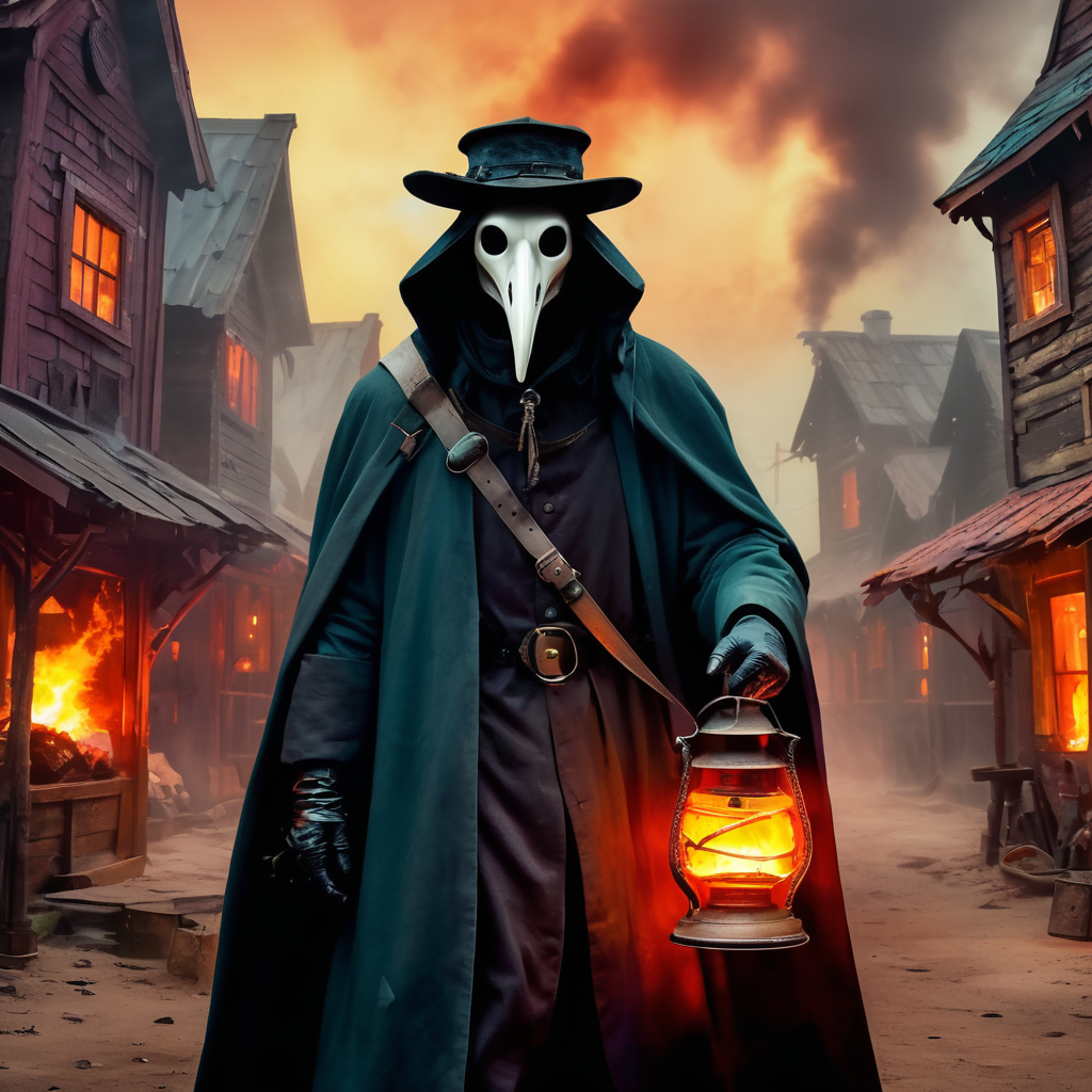 Premium Free ai Images | plague doctor eater of worlds demon creepy ...