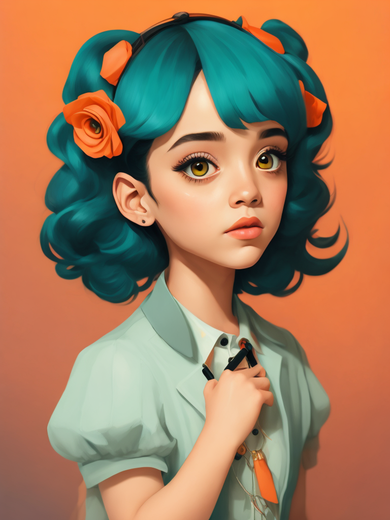 Lumenor AI Image Generation - melanie martinez as very cute anime ...