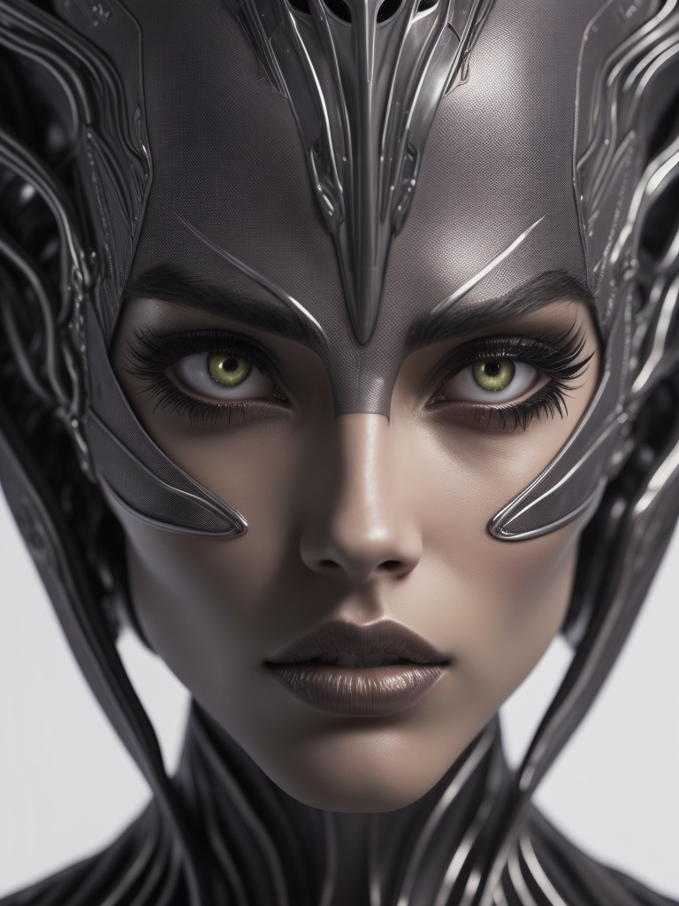 Lumenor AI Image Generation - beautiful alien woman by hajime sorayama ...