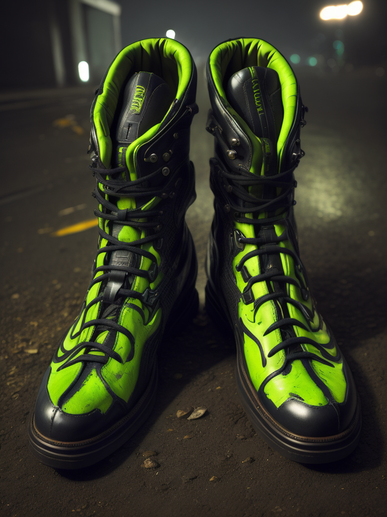 Lumenor AI Image Generation - realistic photo of shoes make from dark ...