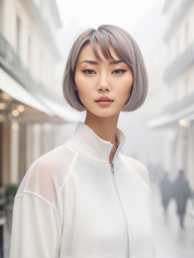 Premium Free ai Images | portrait of beautiful japanese fashion model ...