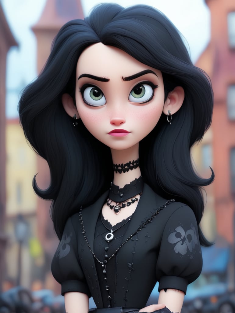 Premium Free ai Images | generate goth woman from my photo