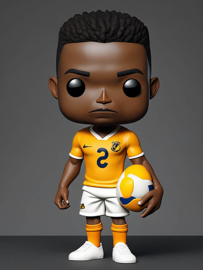 Premium Free ai Images | full body render of funko pop pele