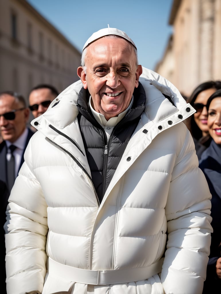 Premium Free ai Images | professional photo glamour of pope francis ...