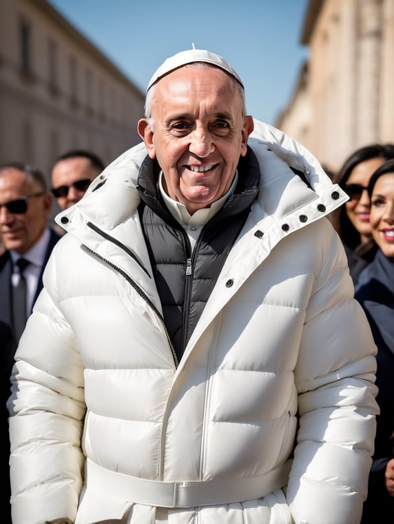 Premium Free ai Images | professional photo glamour of pope francis ...