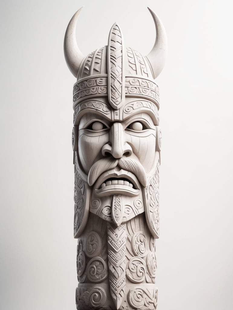 Premium Free ai Images | viking totem pole