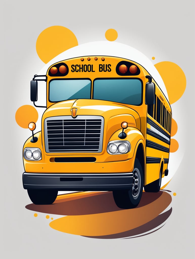 Premium Free ai Images | school bus vectors design mascot logo bright ...