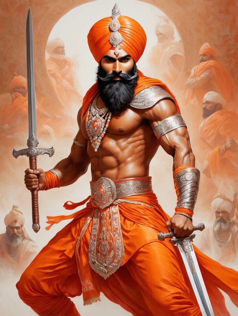 Premium Free ai Images | sikh warrior