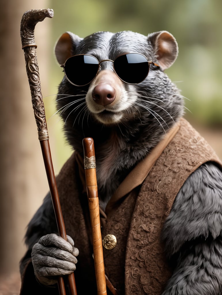 Premium Free ai Images | in the image there is an intriguing blind mole ...