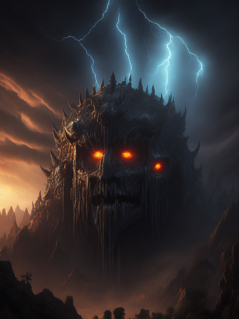 Lumenor AI Image Generation - minecraft wither storm in real life